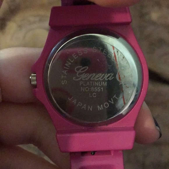 Geneva Platinum | Accessories | Pink Geneva Watch | Poshmark